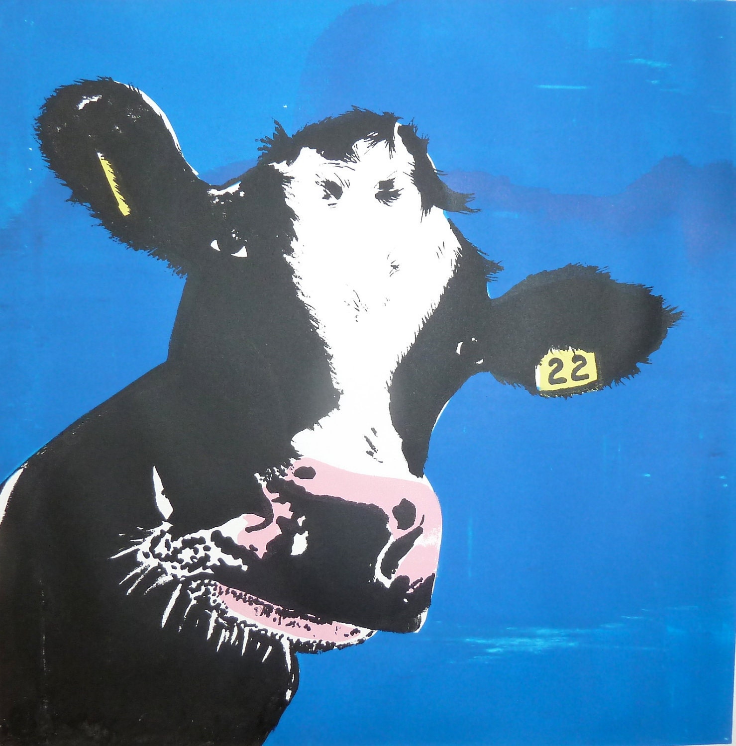 Original Silk Screen Print - Moo Cow - Available With Different ...