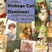 Vintage Cats Dominoes Digital Collage Sheet - Cats and Kittens - 2" X 1 ...