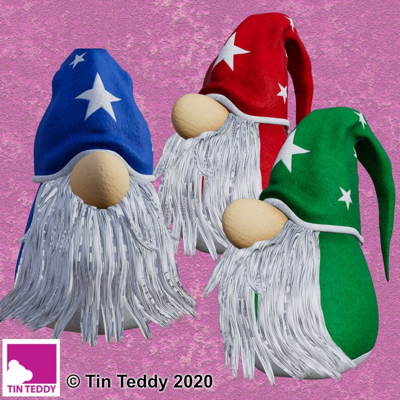 Christmas Gnomes Clip Art - Tomte Images - Instant Download for ...