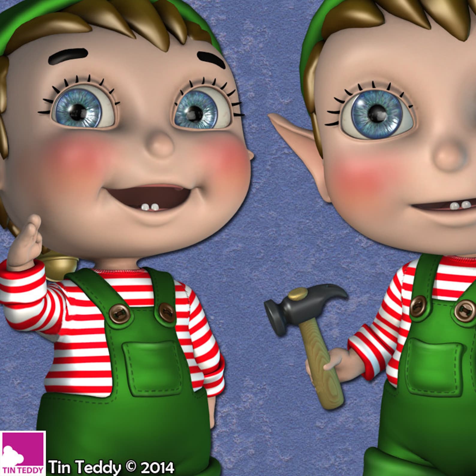 Christmas Elves Clip Art 12 Cute Digital Clip Art Images of | Etsy