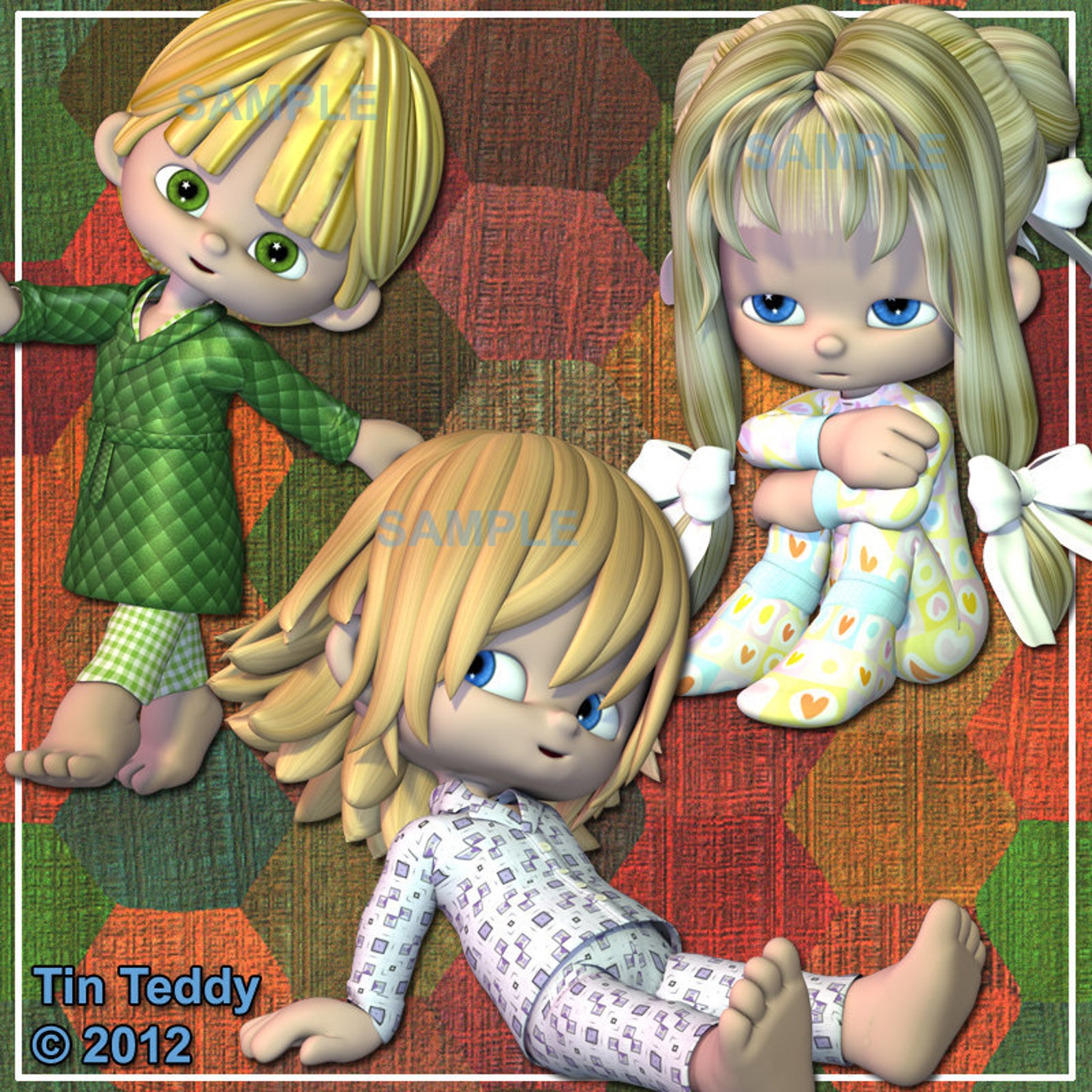 Bedtime Clip Art - Digital Clipart for Scrapbooking, Birthday Card ...