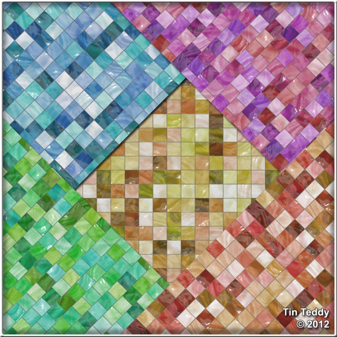 Glass Tile Digital Papers 16 Printable Backgrounds for Scrapbooking ...