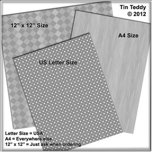 Digital Paper - Simply Grey Coordinated Printable Backgrounds for Your ...