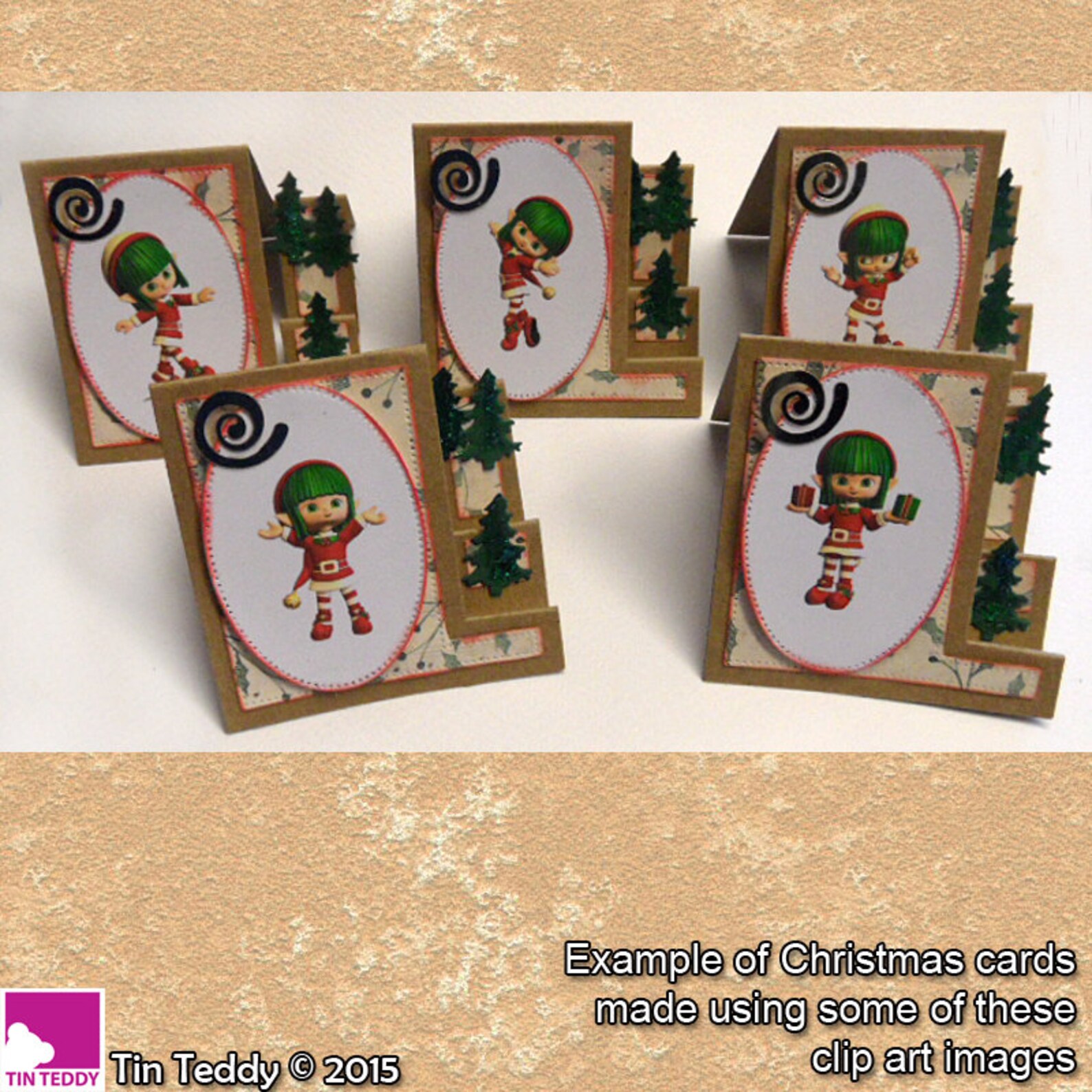 Santa's Elf Clip Art - 12 Digital Images of a Cute Christmas Elf for ...