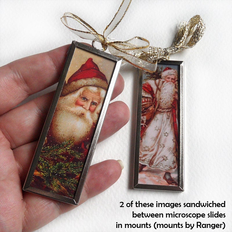 Vintage Christmas Microscope Slides Digital Collage Sheet - 1" X 3 ...