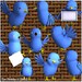 Twittery Birds Digital Clip Art - 10 Cute Blue Toon Birdies - Clipart ...