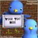 Twittery Birds Digital Clip Art - 10 Cute Blue Toon Birdies - Clipart ...