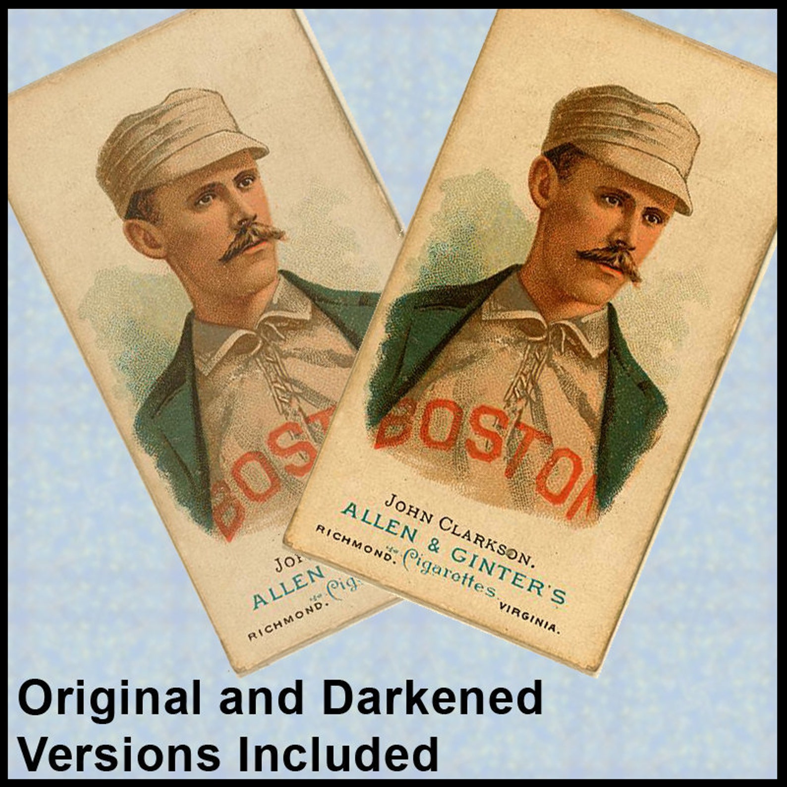 Baseball Players 1887 - Vintage Digital Collage Sheet - Instant ...