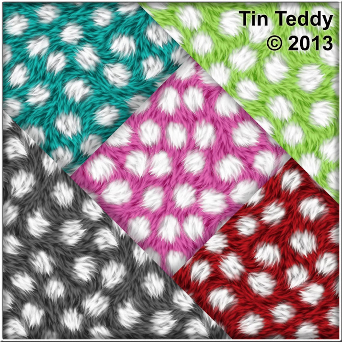 Digital Furry Spots Papers Printable Spotted Fur Backgrounds - Etsy