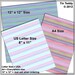 Pastel Stripes Digital Papers - 16 Soft Striped Printable Backgrounds ...