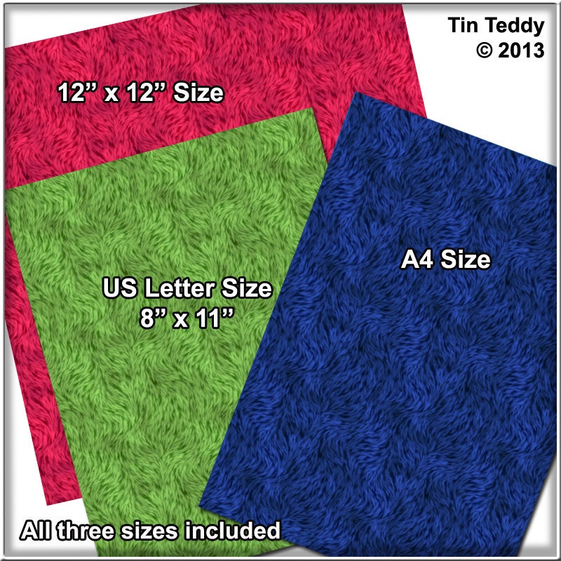 Digital Furry Papers - Printable Fur Backgrounds for Your Crafting ...