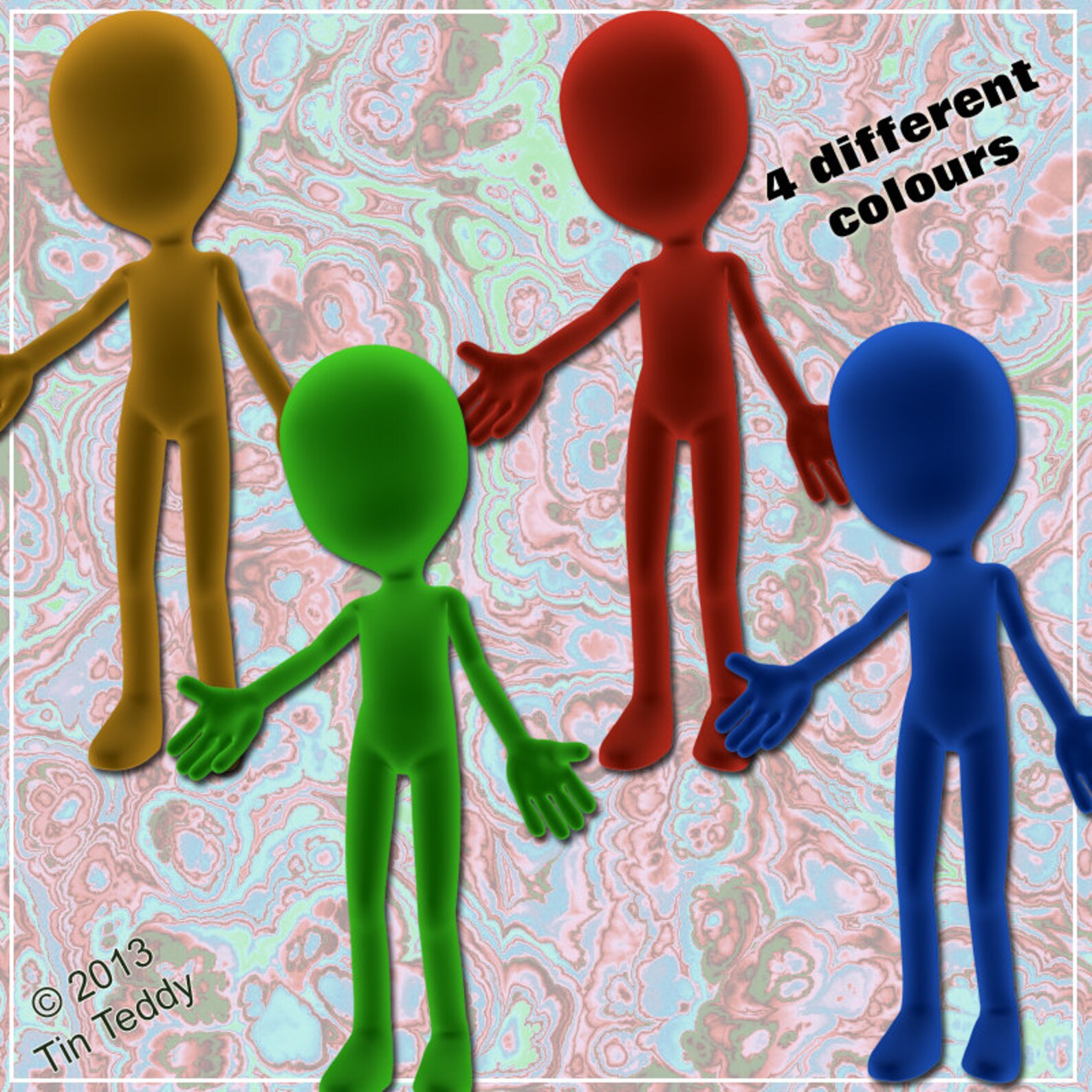 Stick Men 28 Digital Images With Signs for Scrapbooks, Card Making and ...