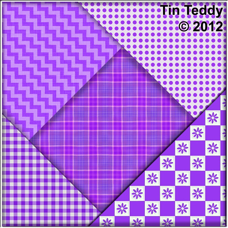 Digital Paper Royal Purple Coordinated Printable Backgrounds for Your ...