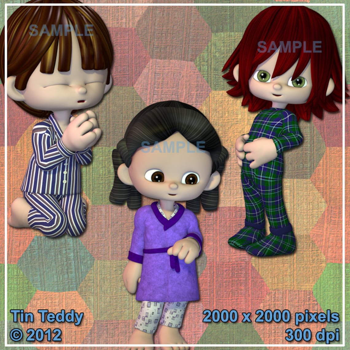 Bedtime Clip Art Digital Clipart for Scrapbooking, Birthday Card Making ...