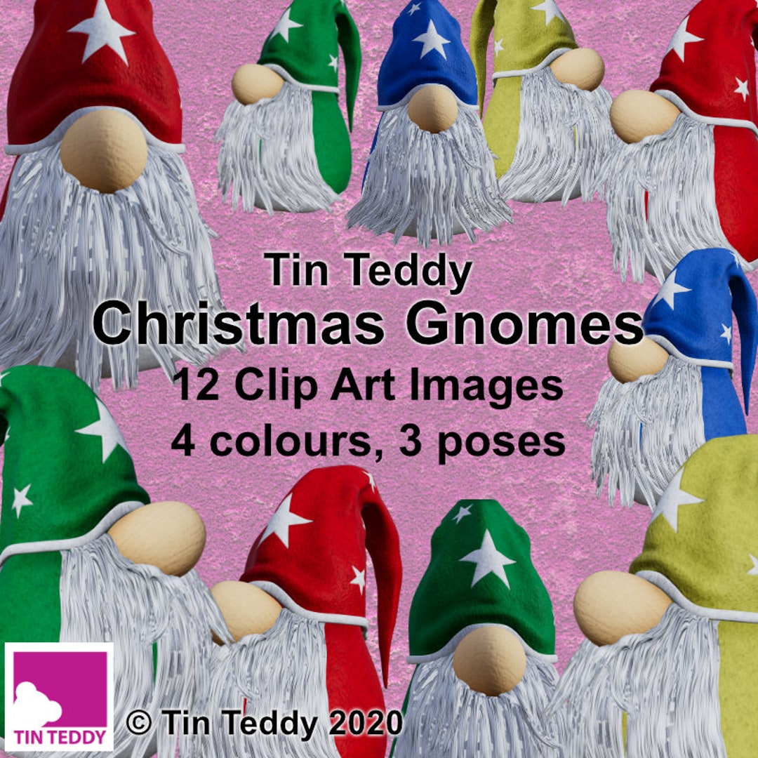 Christmas Gnomes Clip Art - Tomte Images - Instant Download for ...