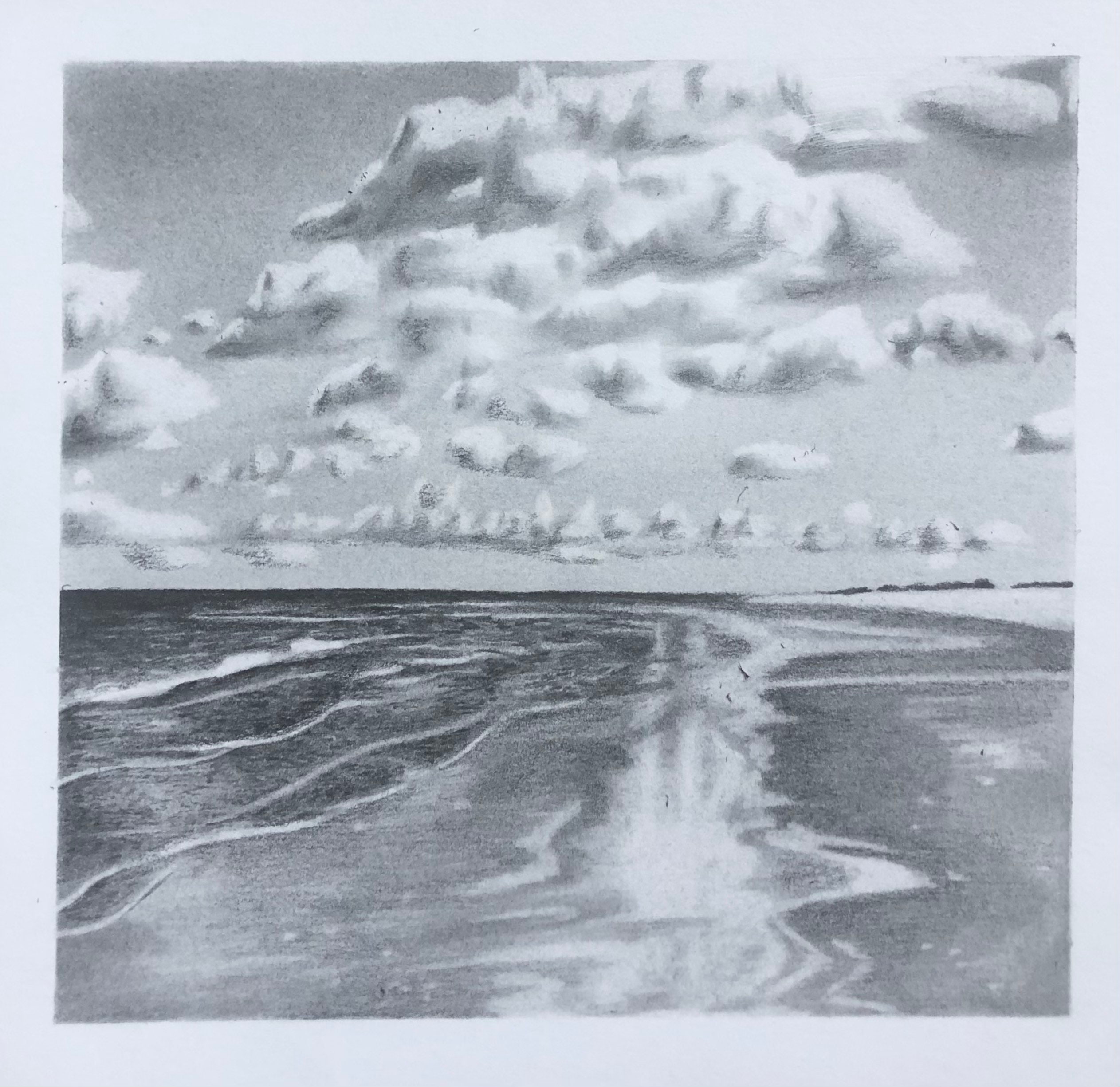 Beach Horizon Drawing