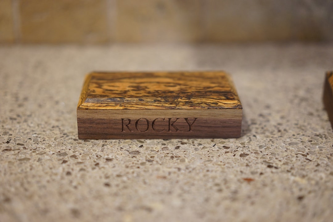 5 Small Wooden Bases With Optional Personalized Engraving - Etsy