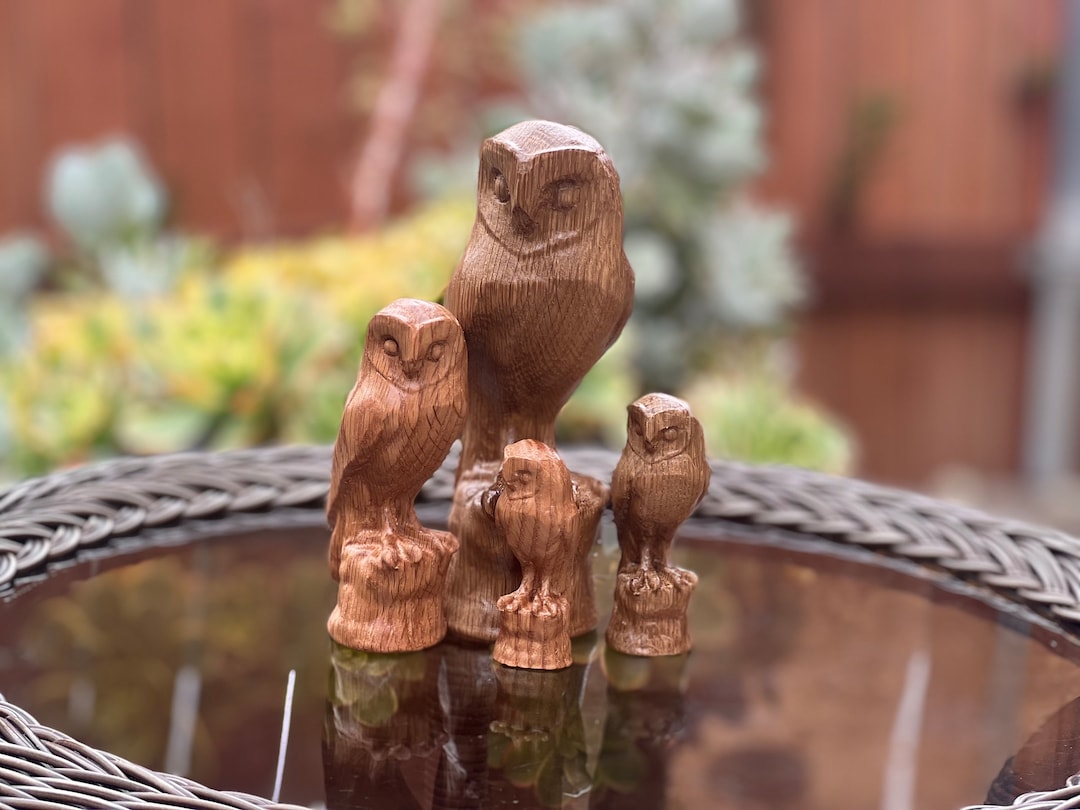 Exquisite Oak Owl. Majestic Handcrafted Delight. Available in Different ...
