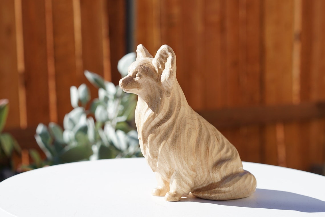 Papillon Figurine or Statue. Carved From a Solid Block of Hard - Etsy