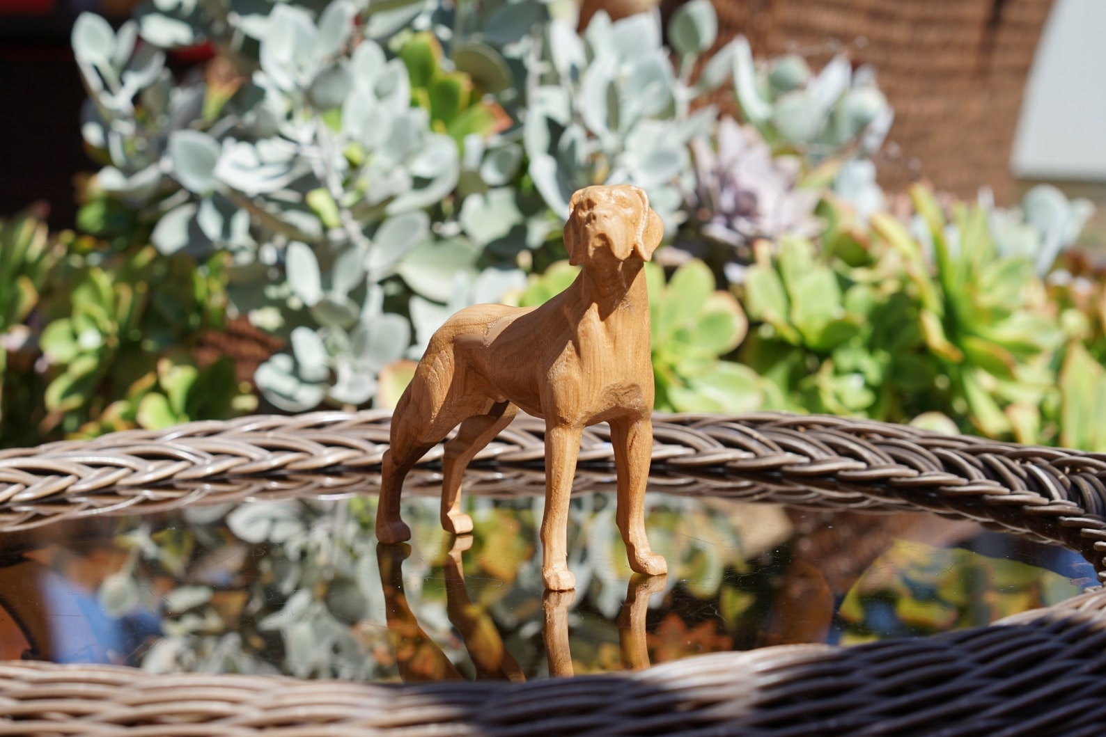 Cherry Great Dane Memorial Carving - A Tribute to Your Beloved ...