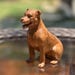 Carved Wooden Pitbull Sculpture | Memorial Pet Figurine | Customizable ...