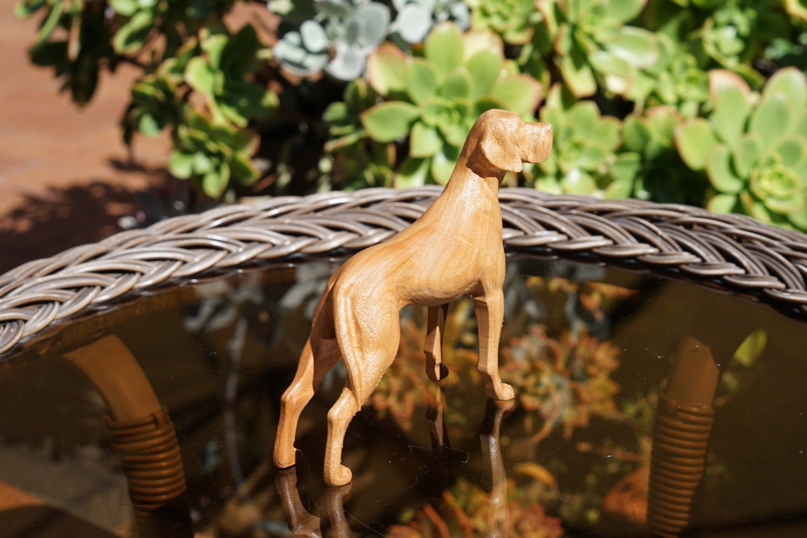 Cherry Great Dane Memorial Carving - A Tribute to Your Beloved ...