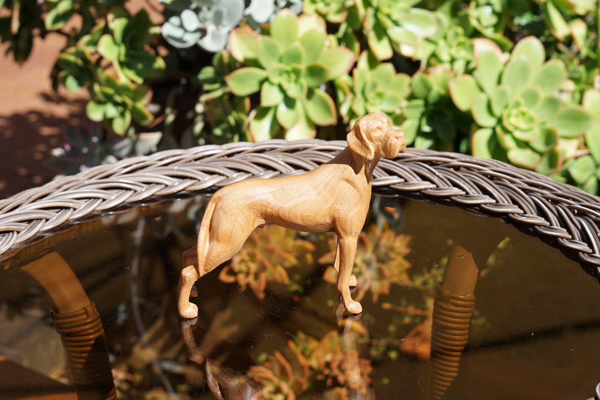 Cherry Great Dane Memorial Carving - A Tribute to Your Beloved ...