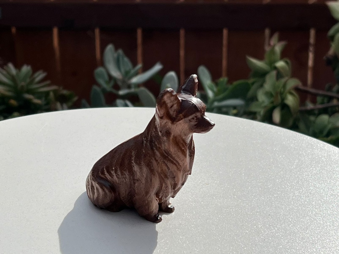 Papillon Figurine or Sculpture. Carved From a Solid Block of Walnut. in ...