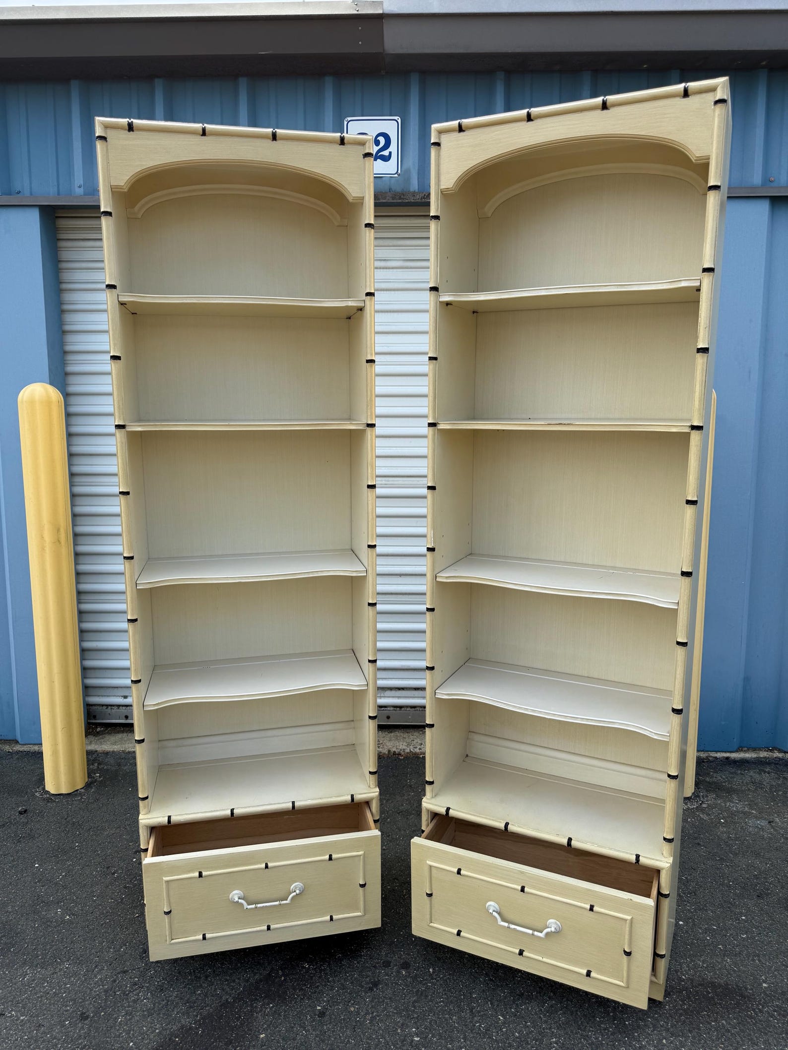 Pair 1960’s Vintage Thomasville Allegro Faux Bamboo Bookcases TLC - Etsy