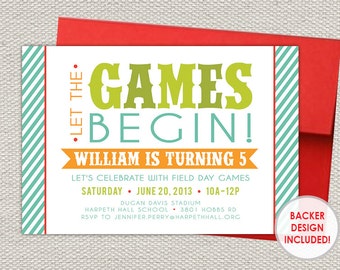 Field Day Invitation - Etsy