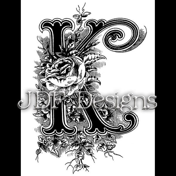 Monogram Letter K - Etsy