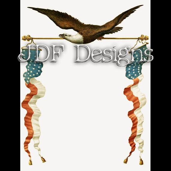 Vintage Patriotic Eagle