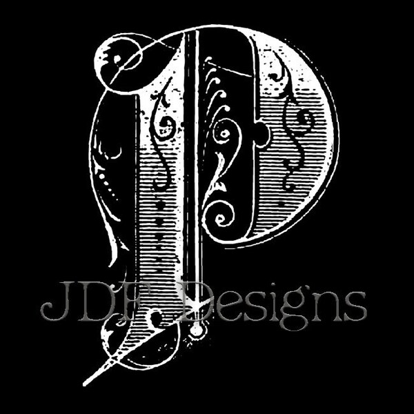 P Monogram - Etsy