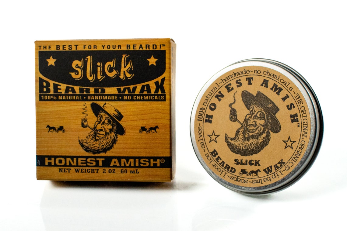 SLICK Beard Wax - 100 % Natural and Organic - Honest Amish - Etsy