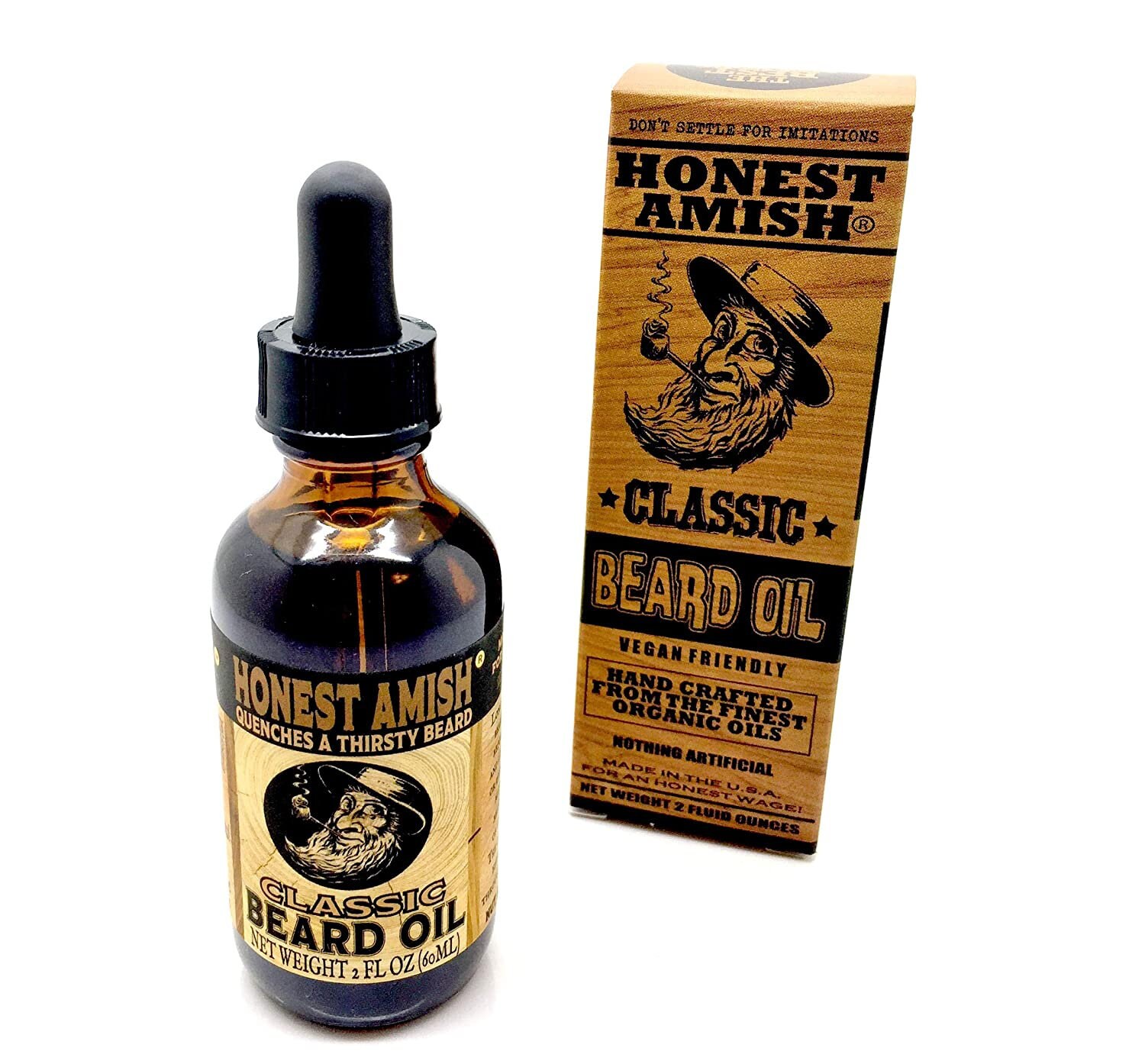 Honest Amish Classic Beard Oil 2 Oz - Etsy