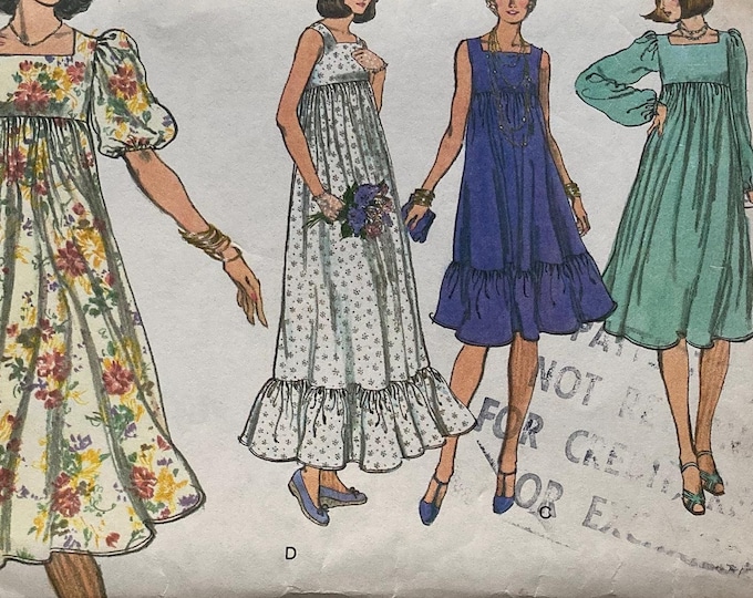 RARE 'vintage 1970 Vogue 9744 Sewing Pattern Size 10 Bust 32.5 - Etsy