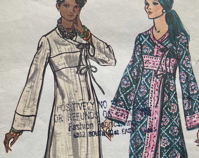 RARE Vintage 1970's Vogue 8636 Sewing Pattern Size 12 Bust 34 FF - Etsy