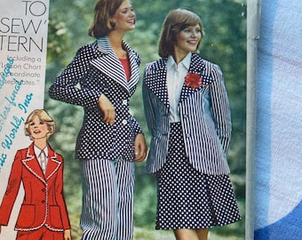 Vintage 1970 Simplicity 9961 Sewing Pattern Size 10 Bust 32.5 or Size ...
