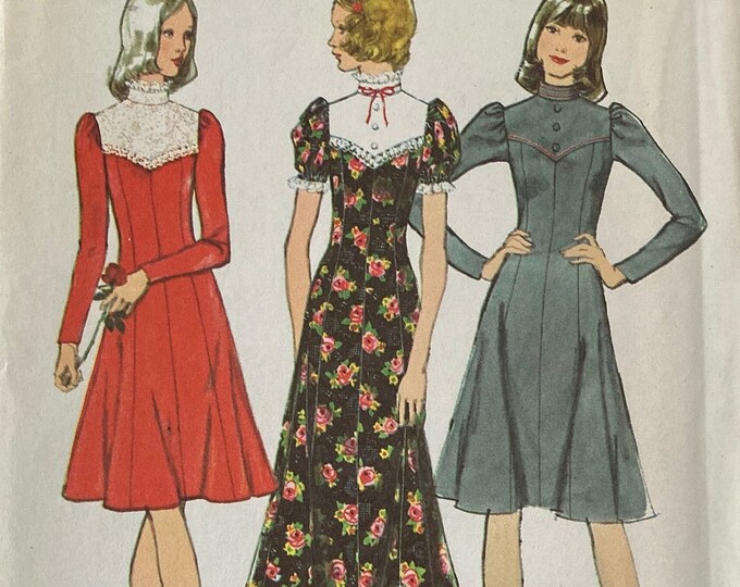 Vintage 1970's Simplicity 5299 Sewing Pattern Size 12 Bust 34 FF - Etsy