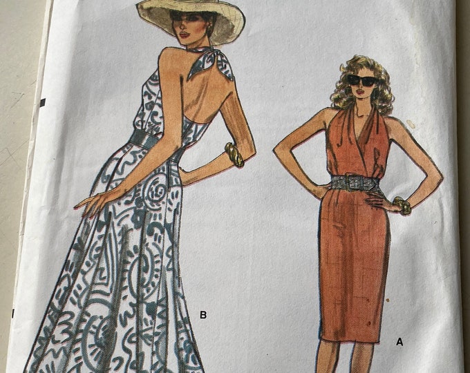 Vintage 1980's Vogue 9828 Sewing Pattern Size 12-14-16 Bust 34-36-38 FF ...