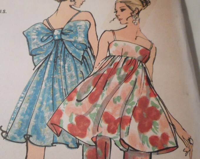 RARE 1960's, 70's Vogue 7684 Evening Dress and Pants Sewing Pattern ...