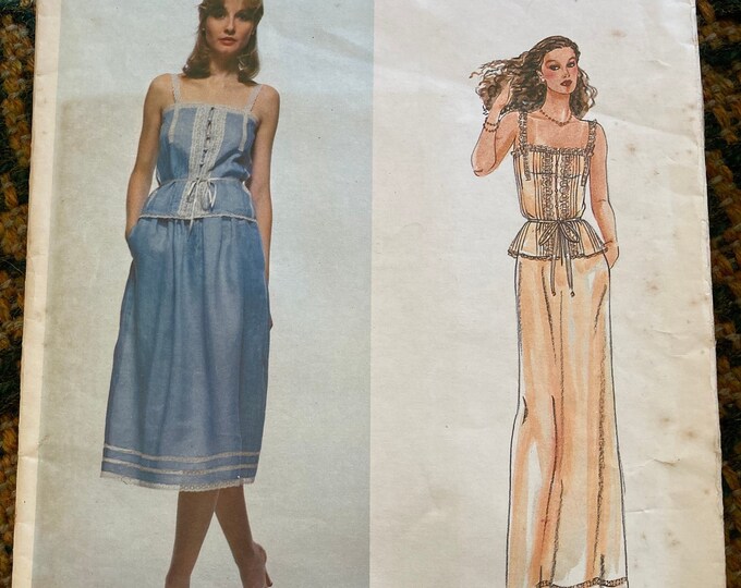 Vintage 1970's Vogue 2518 American Designer Ralph Lauren Sewing Pattern ...