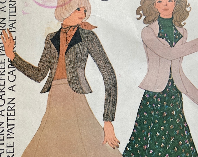 Vintage 1970s MISS VOGUE 7828, Sewing Pattern Size 10 Bust 32.5 FF - Etsy