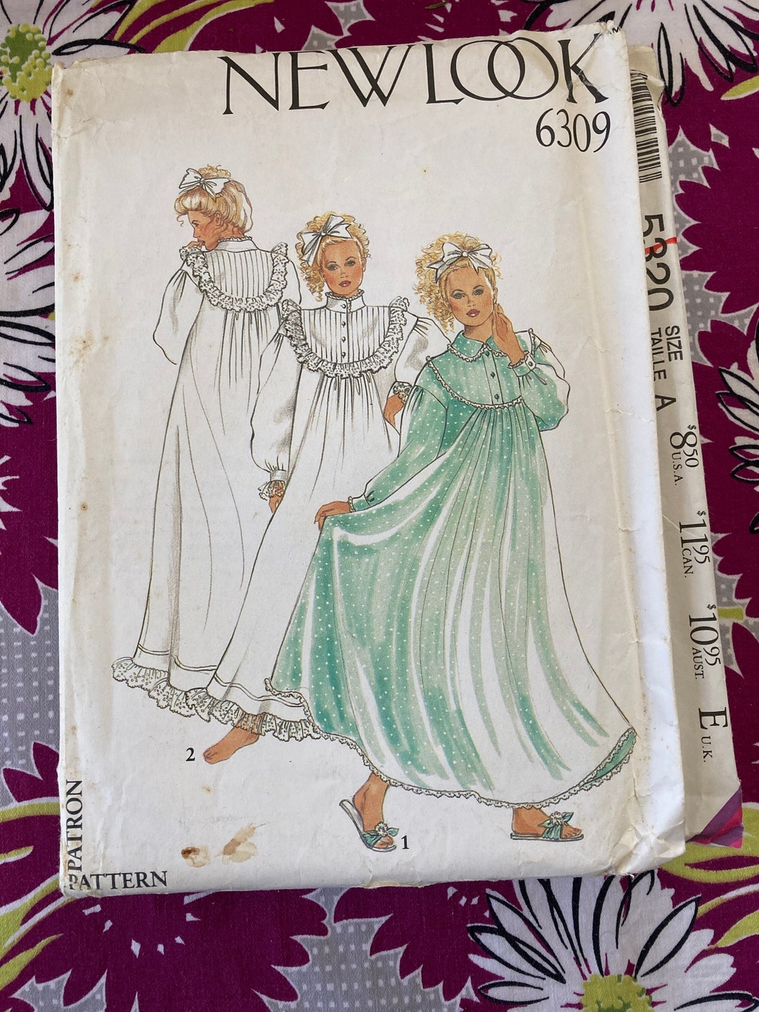 RARE Vintage 1980's New Look 6309 Sewing Pattern Six Sizes in One FF - Etsy