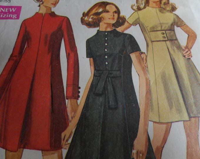 Vintage 1960's Simplicity 8341 Dress Sewing Pattern Size 12 Bust 34 FF - Etsy