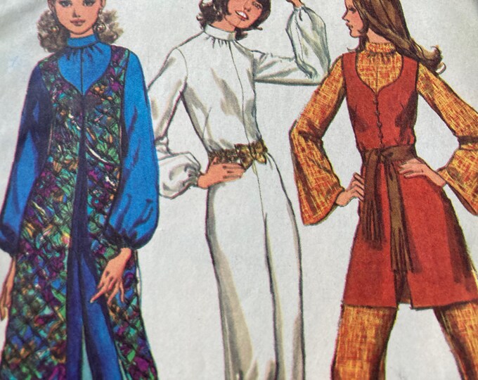 Vintage 1970s Simplicity 9259 Sewing Pattern Size 12 Bust 34 - Etsy