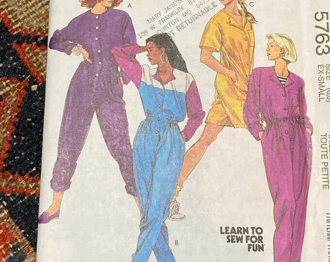 Vintage 1990s Simplicity 7481 Daisy Kingdom Sewing Pattern Size S,M,L ...