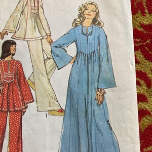 Vintage 1970s Simplicity 6044 Sewing Pattern Size 12 Bust 34 - Etsy