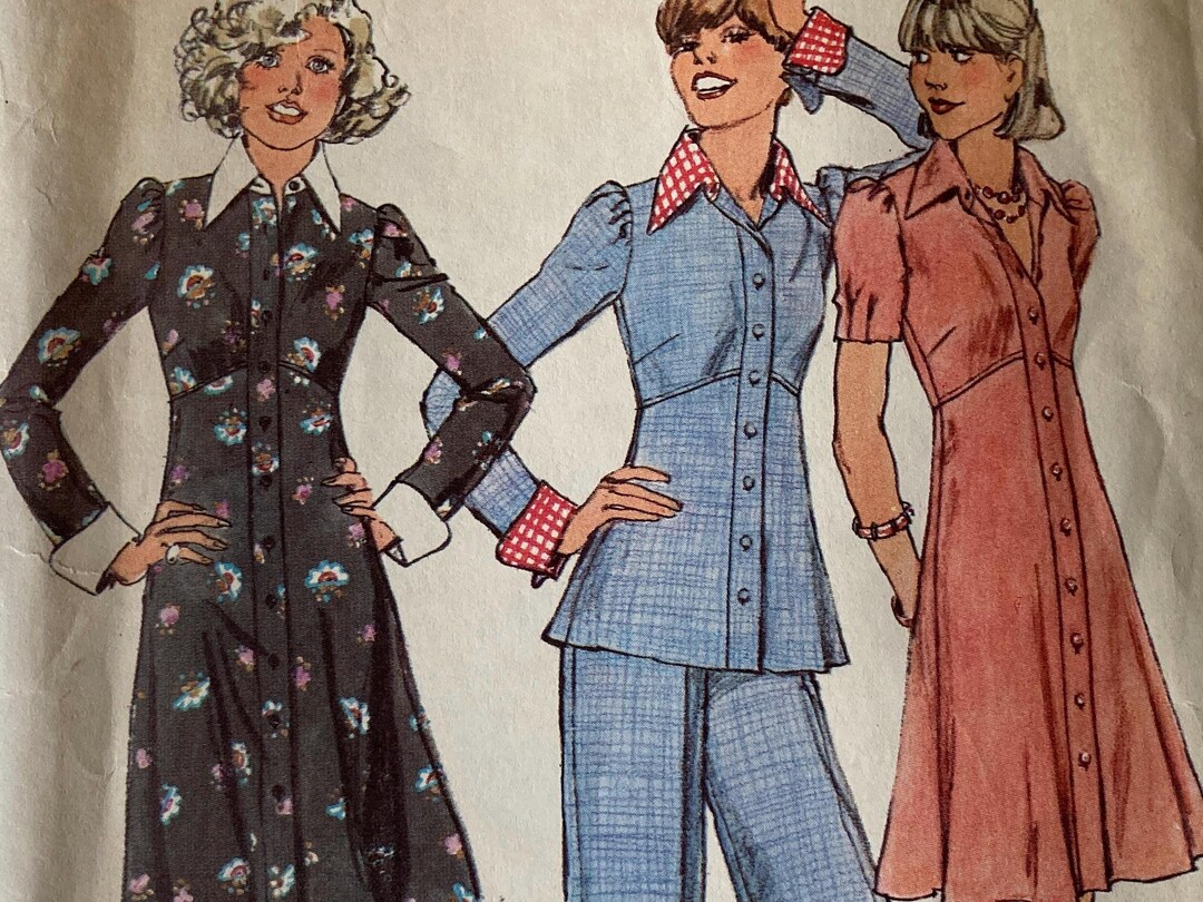 Vintage 1970's Simplicity 6606 Sewing Pattern Size 12 Bust 34 - Etsy