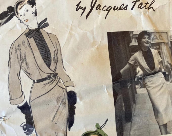 Vintage 1940's Hollywood 1860 Sewing Pattern Size 18 Bust 36 FF - Etsy